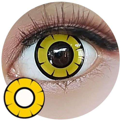 Yellow Colored Contact Lens: Striking Solid Color for Amazing Cosplays ...